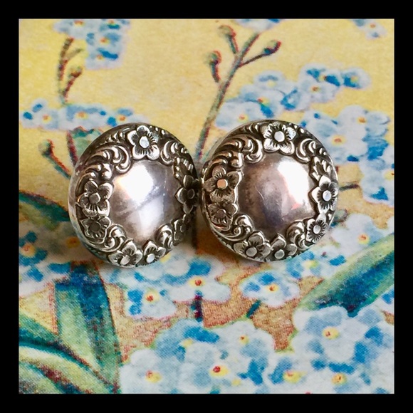 Vintage | Jewelry | Vintage Sterling Repousse Earrings | Poshmark